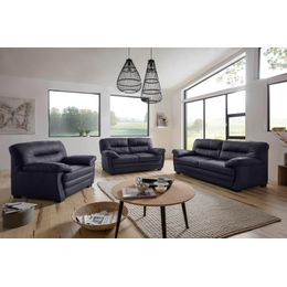 Sessel COTTA, B:110cm H:86cm T:90cm, schwarz, NaturLEDER (echtes Rindsleder);Kunstleder SOFTLUX;NaturLEDER: Bitte beachten Sie, dass Lederbez&uuml;ge mehr