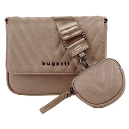 Bugatti Damen Umhängetasche "SIRA", beige, Kunstfaser, leicht glänzend, unifarben, Taschen