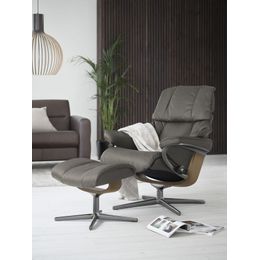Relaxsessel stressless, B:83cm H:100cm T:76cm, grau, Leder PALOMA: PALOMA ist ein durchgefärbtes Semianilin-Möbelleder mit natürlicher Narbung.,