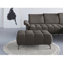 Polsterhocker Inosign, B:102cm H:45cm T:68cm, grau, 98% Polyester 2% Polyamid, Hocker, "Fresh", passend zum Ecksofa "Fresh", auch in Bezug Olympia