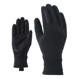 Ziener Damen Multisporthandschuhe "IDIWOOL TOUCH", schwarz, Gr. 7, Materialmix, Handschuhe