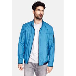 Cabano Damen Outdoorjacke, blau, Gr. 56, unifarben, 100% Polyester, Jacken, mit hochabschlie&szlig;endem Kragen