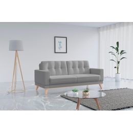Sit & More 3-Sitzer SIT & MORE, B:215cm H:90cm T:97cm, grau, 100% PES, Sofas, "Lavida"