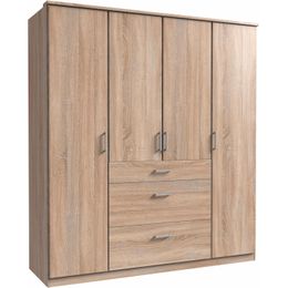 Kleiderschrank wimex, B:180cm H:199cm T:58cm, braun, Schlafzimmer, Schr&auml;nke, "Click", ohne Spiegel