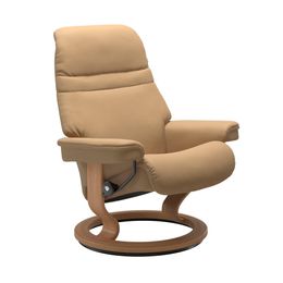 Relaxsessel stressless, B:79cm H:103cm T:73cm, beige, Leder BATICK: BATICK ist ein leicht korrigiertes, durchgefärbtes und genarbtes Möbelleder, bei