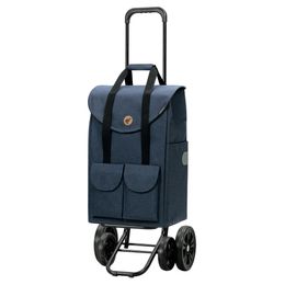 Andersen Einkaufstrolley "Quattro Shopper Jacob", B:42cm H:117cm T:23cm, blau, Einkaufsk&ouml;rbe