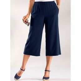 Classic Basics Damen Culotte, blau, Gr. 56, unifarben, 100% Viskose, Hosen