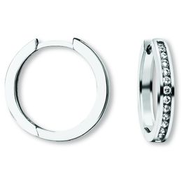 ONE ELEMENT Damen Paar Creolen "Zirkonia Ohrringe Creolen aus 925 Silber", Damen,mit Zirkonia, Silber 925 (Sterlingsilber), silber, Silber 925