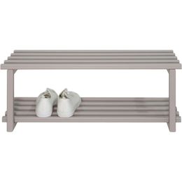 Schuhregal SPINDER DESIGN, B:71cm H:26cm T:34cm, grau, Metall, Flur, Regale, Metall, Zeitlos, 6 Paar Schuhe