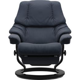 Relaxsessel stressless, B:79cm H:98cm T:78cm, blau, Leder BATICK: BATICK ist ein leicht korrigiertes, durchgef&auml;rbtes und genarbtes M&ouml;belleder, bei