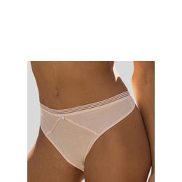 s.Oliver Damen String "Zoè", Gr. 36, rosa, Microtouch, Obermaterial: 87% Polyamid, 13% Elasthan, Unterhosen, mit schmalem Bund in Streifen-Optik