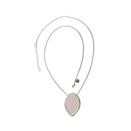 Damen Lange Kette "Lola", silber, Basic, Collezione Alessandro, Metall, Halsketten, beweglicher ovaler Anhänger