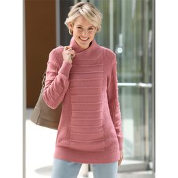 Classic Basics Damen Longpullover "Longpullover", rot, Gr. 42, unifarben, 100% Polyacryl, Pullover