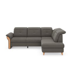 Ecksofa Home Affaire, B:269cm H:92cm T:200cm, braun, Luxus-Microfaser Euphora 100% Polyester, ;Easy Care: 98% Polyester, 2% Polyamid;Luxus-Microfaser