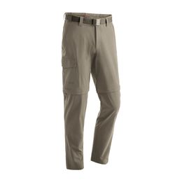 Maier Sports Herren Funktionshose "Torid slim zip", beige, Gr. 46, 90% Polyamid, 10% Elasthan, Hosen, Herren Wanderhose, zipp-off Outdoor-Hose, 4