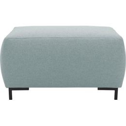 Hocker, B:88cm H:44cm T:68cm, blau, LOOKS by Wolfgang Joop, 100% Polyester, Garten, Hocker, "Looks VI", gerade Linien, in 2 Bezugsqualit&auml;ten