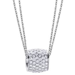 Firetti Damen Kette mit Anhänger "Schmuck Geschenk Silber 925 Halsschmuck Halskette Ankerkette", Silber 925 (Sterlingsilber), L: 45, bunt, Silber 925