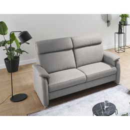 2-Sitzer Home Affaire, B:156cm H:107cm T:97cm, grau, Sofas, "Turin auch mit Easy care-Bezug: leicht mit Wasser zu reinigen", mit hochwertigem