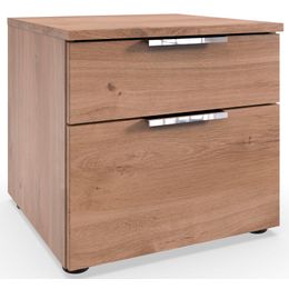 Nachtkommode wimex, B:41cm H:39cm T:41cm, braun, Spanplatte, Sideboards, "Level by fresh to go", 2 Schubladen mit soft-close Funktion, 41cm breit,