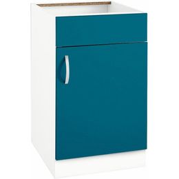 Wiho-Küchen Spülenschrank WIHO KÜCHEN, B:50cm H:82cm T:57cm, blau, Küche, Schränke, "Flexi", Breite 50 cm