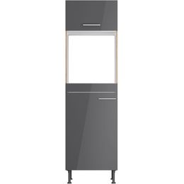 Backofen/K&uuml;hlumbauschrank Optifit, B:60cm H:211,8cm T:58,4cm, schwarz, Spanplatte, Schr&auml;nke, "Klara", Breite 60 cm