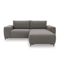 Ecksofa, B:242cm H:87cm T:160cm, grau, LOOKS by Wolfgang Joop, 100% Polyester, Wohnzimmer, Sofas, "Looks VI L-Form", gerade Linien, in 2