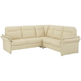 Ecksofa Home Affaire, B:251cm H:103cm T:231cm, beige, Wohnzimmer, Sofas, "Tahoma L-Form", mit Armlehnfunktion, wahlweise Bettfunktion, Schublade,