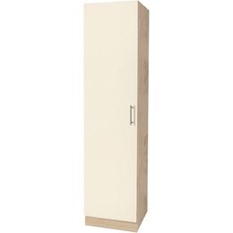 Wiho-K&uuml;chen Seitenschrank WIHO K&Uuml;CHEN, B:50cm H:200cm T:57cm, beige, K&uuml;che, Schr&auml;nke, "Kiel", 50 cm breit, H&ouml;he 200 cm