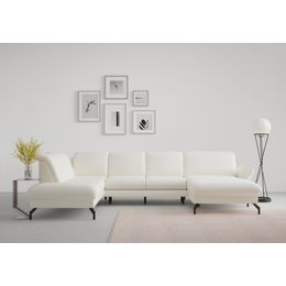 Sit & More Wohnlandschaft SIT & MORE, B:338cm H:84cm T:207cm, beige, Sofas, "Fashion U-Form", wahlweise mit Kopfteilverstellung, Vorziehsitz, motorisch,