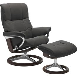 Relaxsessel stressless, B:92cm H:103cm T:79cm, grau, Leder BATICK: BATICK ist ein leicht korrigiertes, durchgef&auml;rbtes und genarbtes M&ouml;belleder, bei