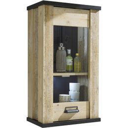 H&auml;ngeschrank Home Affaire, B:50cm H:90cm T:31cm, braun, Holzwerkstoff, K&uuml;che, Schr&auml;nke, "Sherwood", mit Apothekergriff aus Metall, H&ouml;he 90 cm