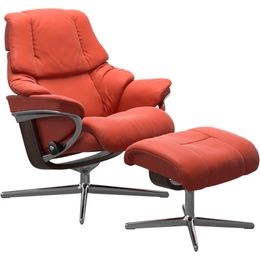 Relaxsessel stressless, B:79cm H:99cm T:75cm, braun, Wohnzimmer, Sessel, "Reno", mit Cross Base, Größe S, M & L, Holzakzent Wenge