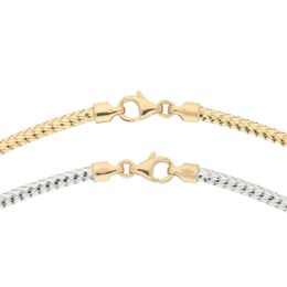 Vivance Damen Collier "Wendecollier", Gelbgold 585, gelb, Gelbgold 585, Halsketten