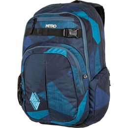 Nitro Kinder Schulrucksack "Chase", blau, Polyester, Rucksäcke, Alltagsrucksack, Rucksack für Freizeit, Schule, Arbeit und Reise