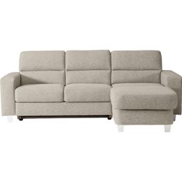 Ecksofa Alina, B:281cm H:90cm T:167cm, beige, Struktur TTA (100% Polyester), Wohnzimmer, Sofas, "Ilana", wahlweise mit Bettfunktion und Stauraum