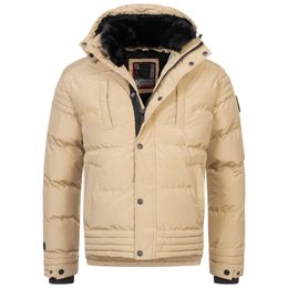Herren Winterjacke "ASFabiano", beige, Gr. L, Alessandro Salvarini, Obermaterial: 100% Polyester; Innenseite: 100% Polyester, Jacken, mit warmem
