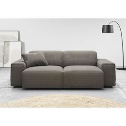 2,5-Sitzer Andas, B:214cm H:71cm T:101cm, grau, 95% Polyester, 5% Nylon, Sofas, "Glimminge auch in Breitcord, Feincord + Easy care-Bezug", besondere