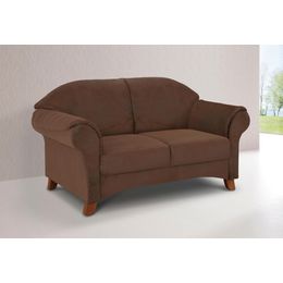 2-Sitzer Home Affaire, B:164cm H:90cm T:90cm, braun, Struktur fein (95% Polyester, 5% Polyamid);MELROSE (100% Polyester), Sofas, "Mayfair"
