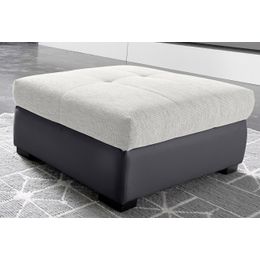 Hocker COTTA, B:100cm H:46cm T:70cm, lila, Edles Flachgewebe ( 100% Polyester ) / Feine Struktur ( 100% Polyester );Kunstleder SOFTLUX /