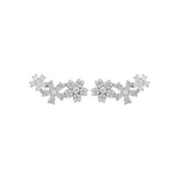 UNIKE JEWELLERY Damen Paar Ohrstecker "MIX&MATCH FLOWER BLUMEN, UK.BR.1205.0024", Silber 925 (Sterlingsilber), silber, Silber 925 (Sterlingsilber),