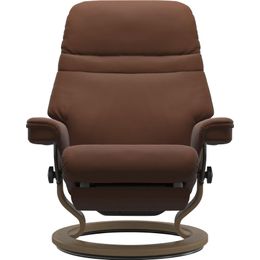 Relaxsessel stressless, B:88cm H:103cm T:78cm, braun, Leder BATICK: BATICK ist ein leicht korrigiertes, durchgefärbtes und genarbtes Möbelleder, bei