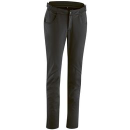 Gonso Damen Fahrradhose "FLORALETT 2", schwarz, Gr. 40, 100% Polyester, Hosen, Maximaler Komfort durch angeraute Innenseite