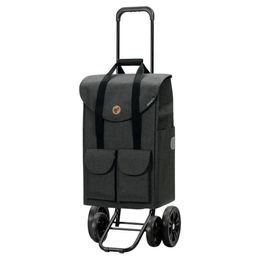Andersen Einkaufstrolley "Quattro Shopper Jacob", B:42cm H:117cm T:23cm, grau, Einkaufsk&ouml;rbe
