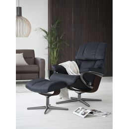 Relaxsessel stressless, B:83cm H:100cm T:76cm, blau, Leder PALOMA: PALOMA ist ein durchgefärbtes Semianilin-Möbelleder mit natürlicher Narbung.,
