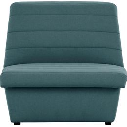 Sessel, B:92cm H:92cm T:103cm, blau, LOOKS by Wolfgang Joop, 100% Polyester, Wohnzimmer, Sessel, "LOOKS VIII", Quersteppung, ohne Armlehnen, in zwei