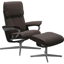 Relaxsessel stressless, B:93cm H:103cm T:79cm, braun, Leder BATICK: BATICK ist ein leicht korrigiertes, durchgefärbtes und genarbtes Möbelleder, bei