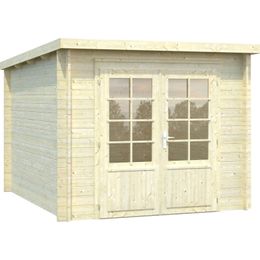 Gartenhaus Palmako, beige, Massivholz, Gartenh&auml;user, "Ella", 6,9 m&sup2;