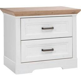 Nachtkommode Schlafkontor, B:64cm H:54cm T:41cm, braun, MDF, Spanplatte, Sideboards, "Jasmin II", im Landhausstil