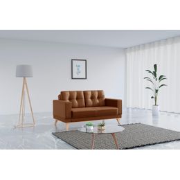 Sit & More 2-Sitzer SIT & MORE, B:165cm H:90cm T:97cm, braun, 100% PES, Sofas, "Lavida"