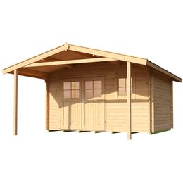Gartenhaus Weka, beige, Massivholz, Gartenh&auml;user, "111 A Gr.2, 28 mm"